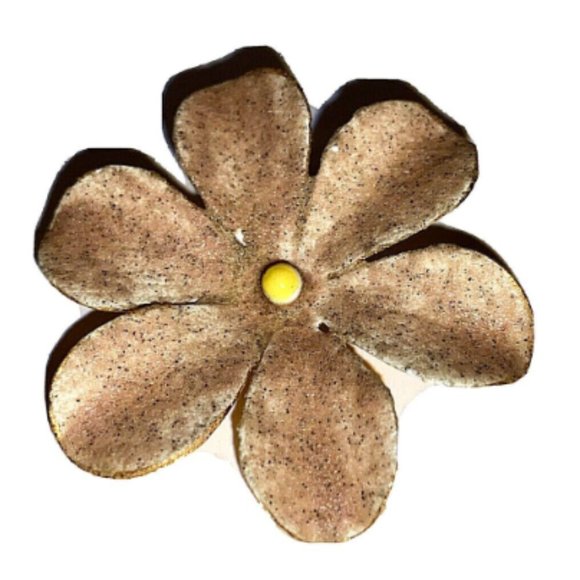 Sandor | Jewelry | Vintage Sandor 6s Flower Sand Gold Tone Brooch Pin ...